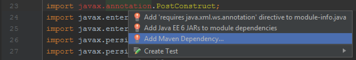 Intellij:如何添加javaannotation模块javaxannotationpostconstruct 一点教程